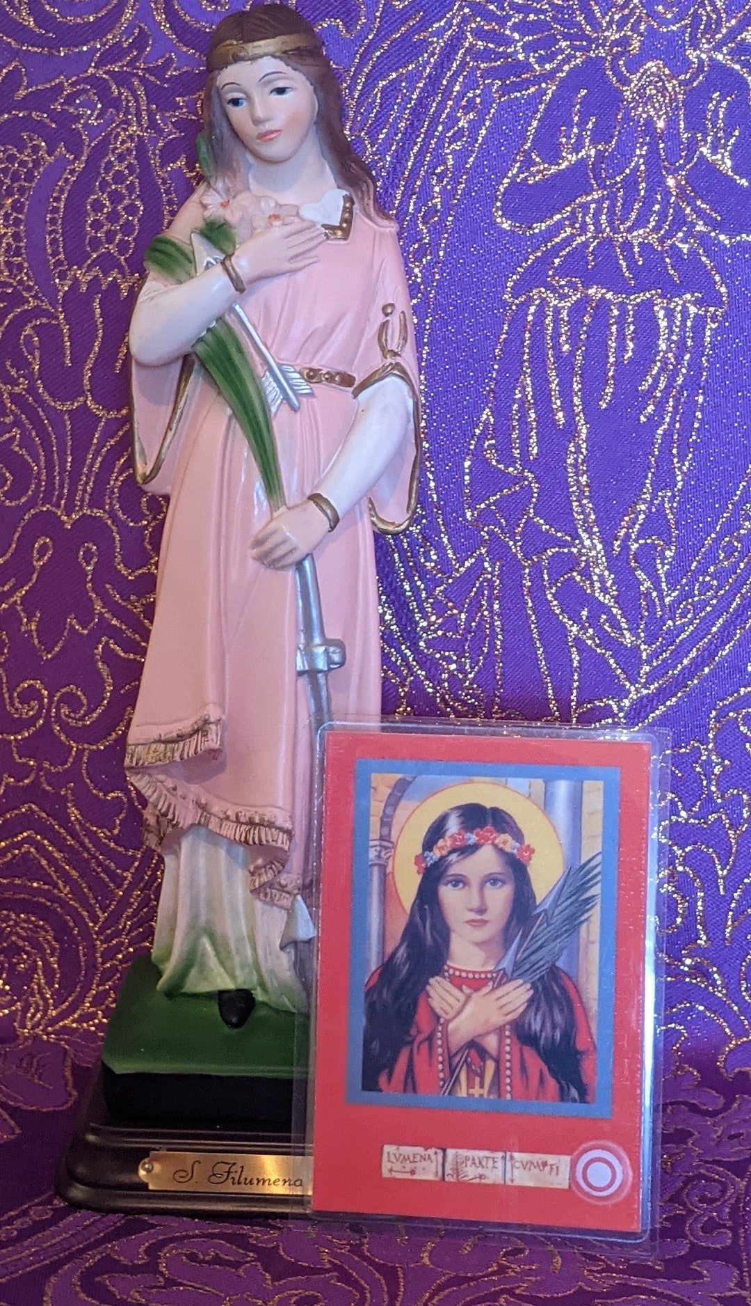 Statue of Saint Philomena (20 Cm) - Etsy