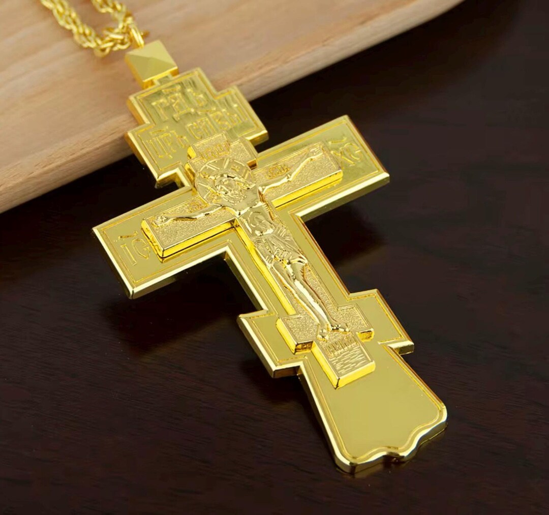 Pectoral Cross (gold Color) - Etsy