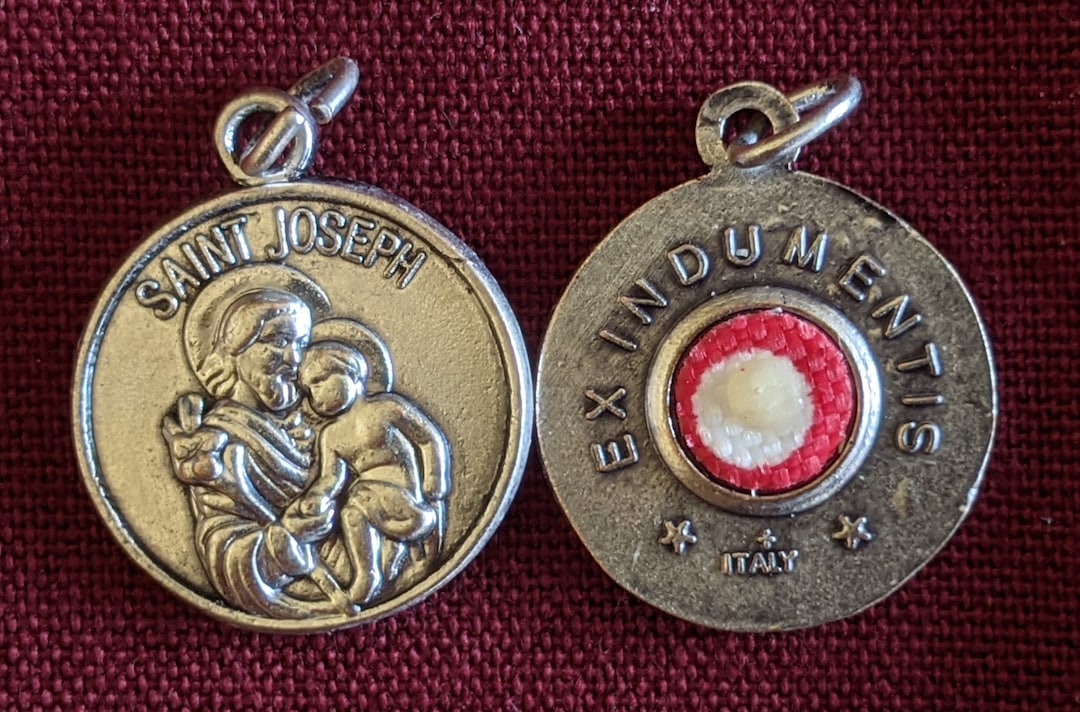 Medal-relic of Saint Joseph - Etsy