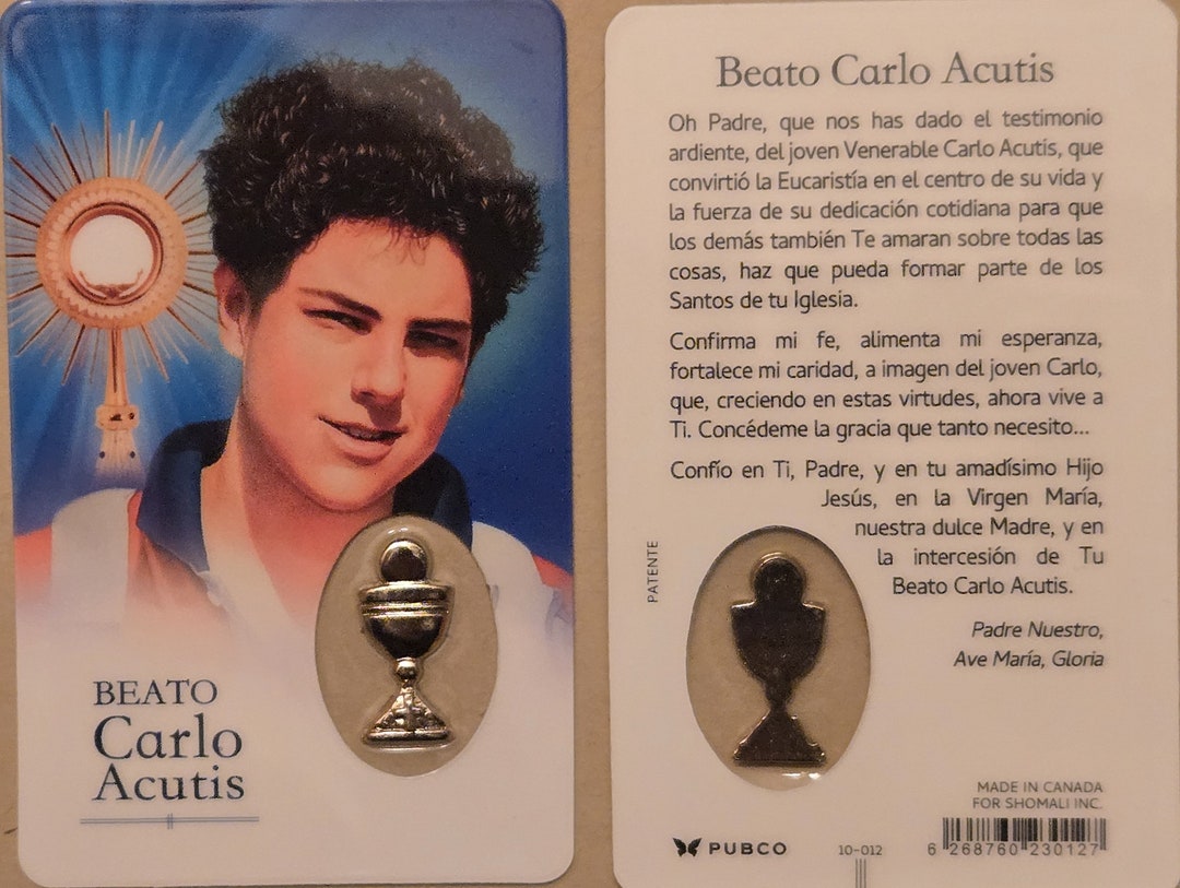 CARLO ACUTIS prayer Card in Spanish - Etsy