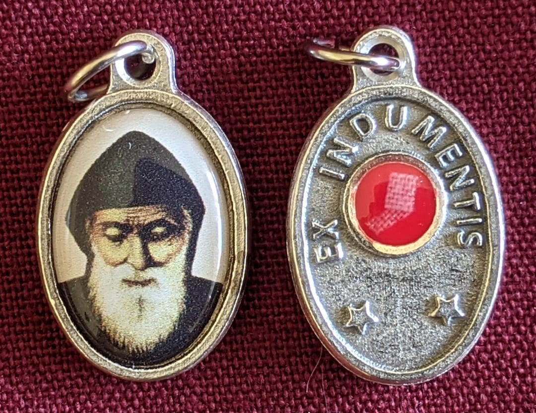 Medal-relic of Saint Charbel - Etsy