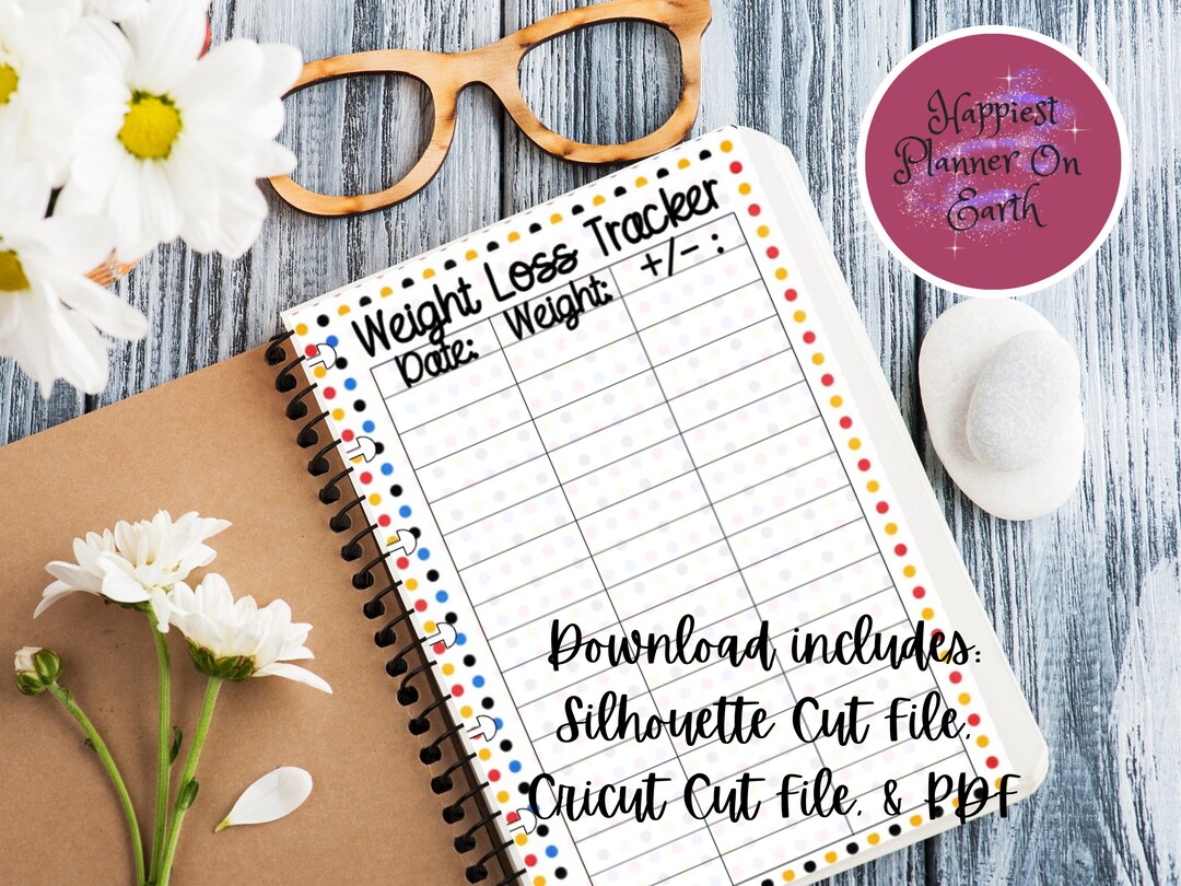 Disc Planner Weight Loss Tracker-mini PLANNER Size-digital Download ...