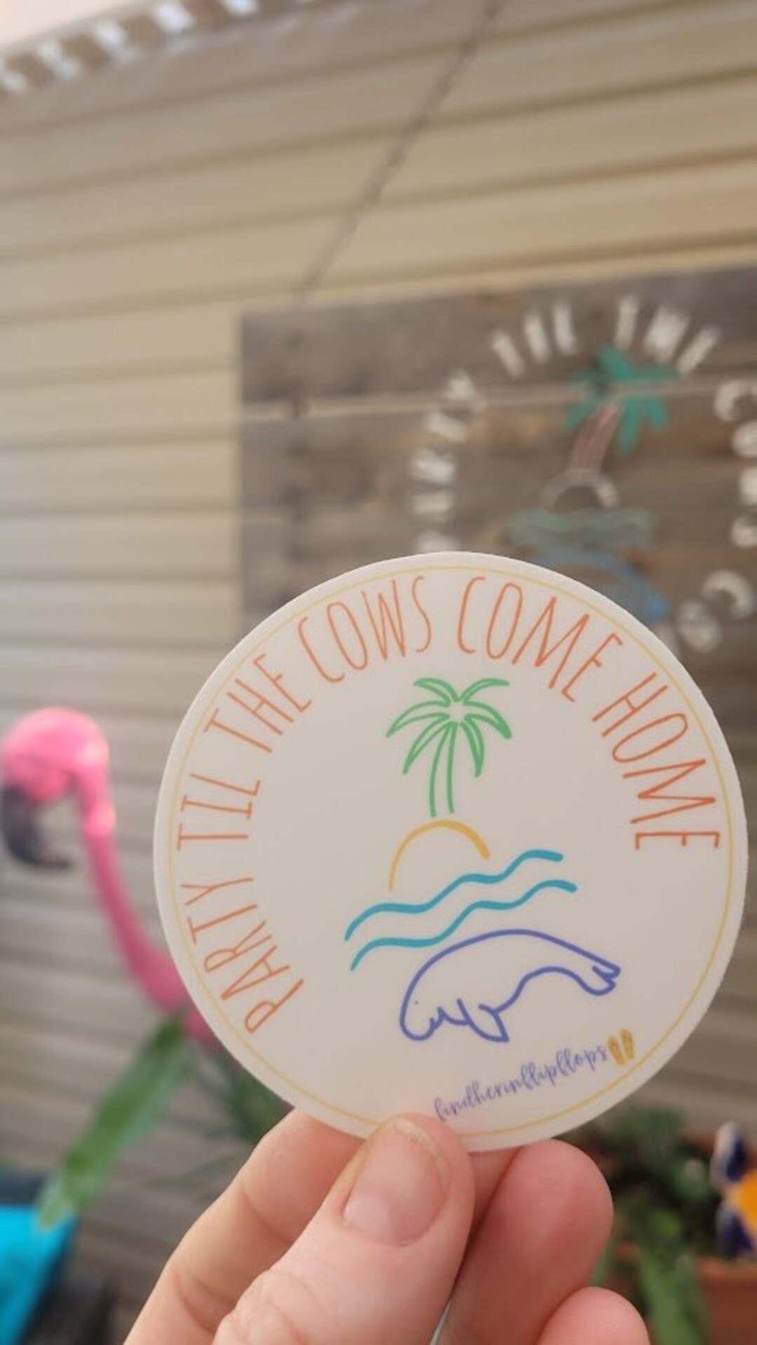 Party Til the Cows Come Home Sticker/manatee Sticker - Etsy