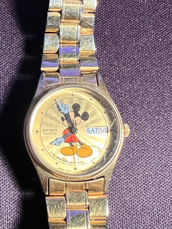 Seiko vintage Disney's Mickey Mouse Gold-Plated - Gem