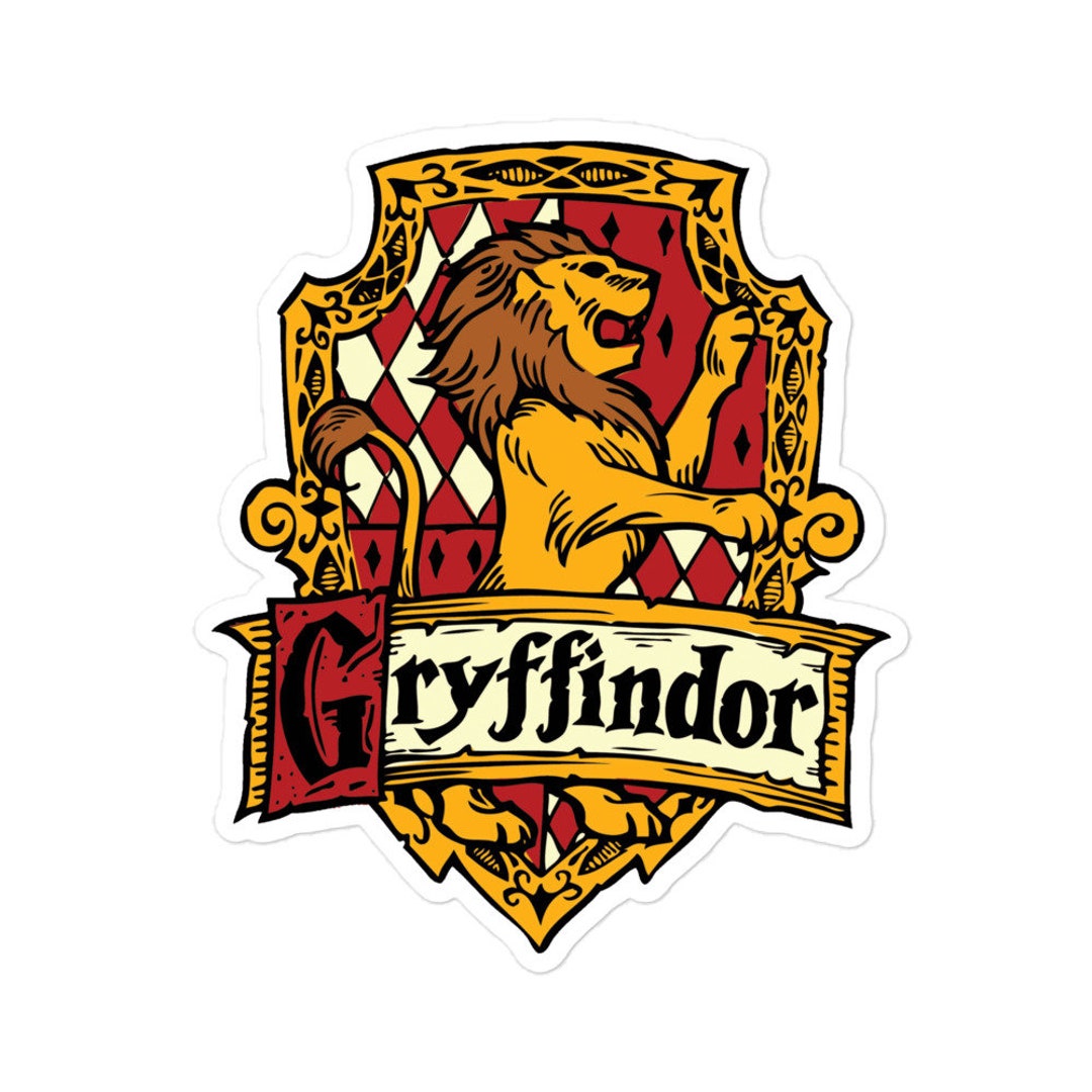 Harry Potter gryffindor House Crest Sticker 3x3 Inch - Etsy