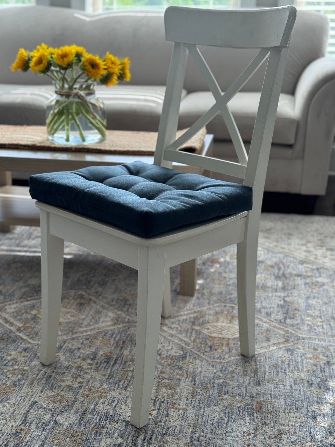 Chair Cushion, Custom-made, Square Cushion, Any Size, Cordura Fabric ...