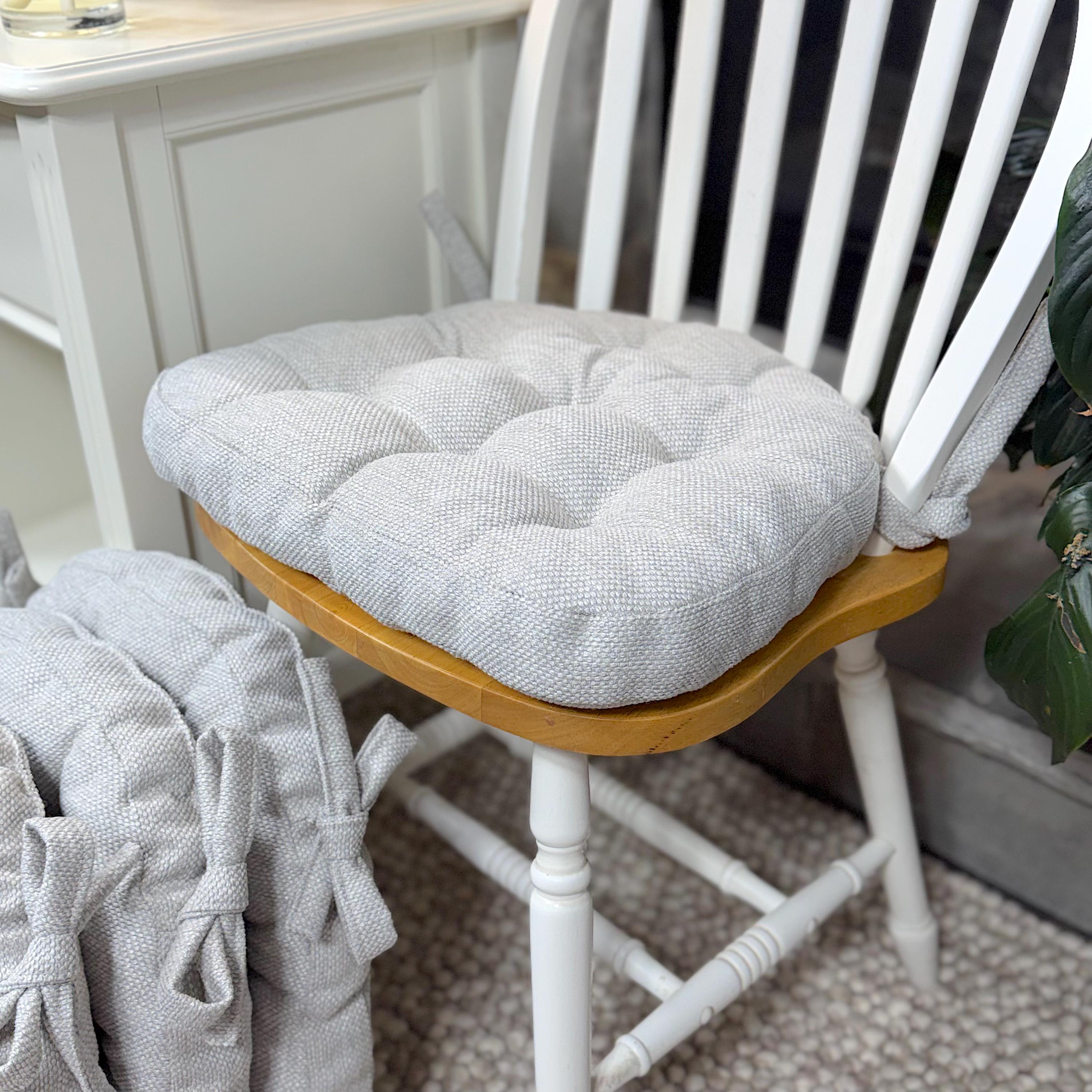 U-shape Chair Cushion: 100% Tweed Fabric, Custom Seat Cushion Pads ...