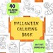 40 Halloween Coloring Printable Halloween Coloring Coloring Book ...
