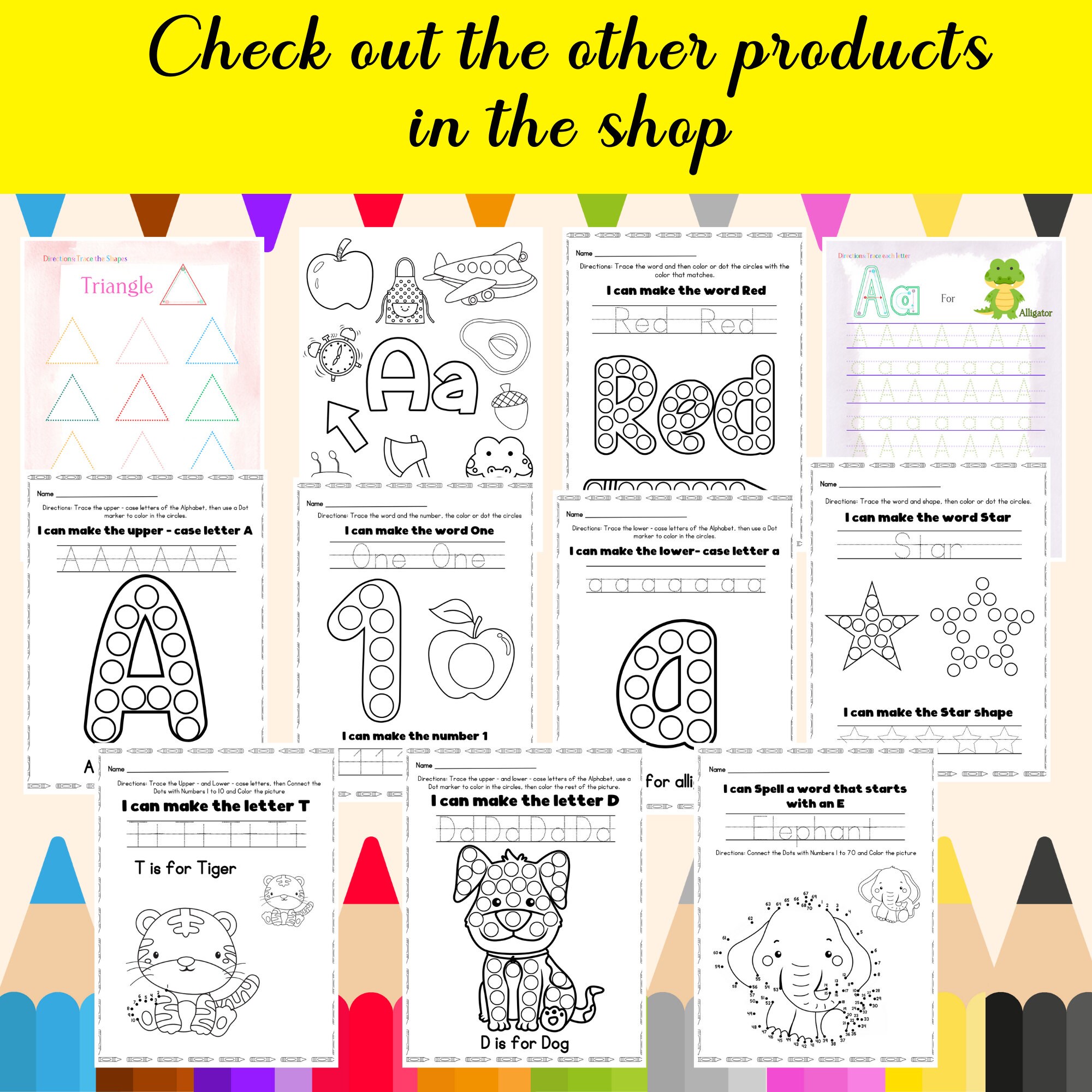 Do a Dot Alphabet Printable Trace Letters of the Alphabet Worksheets ...