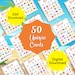 Beach Summer Bingo Printable: 50 Unique Bingo Cards Summer Printable ...