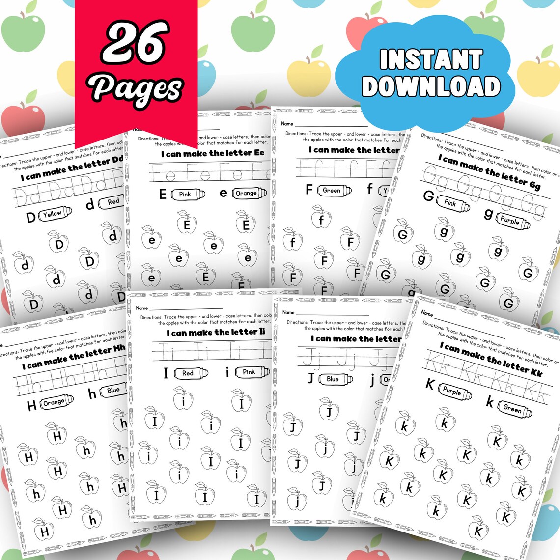 Do a Dot Alphabet Printable Trace Letters of the Alphabet Worksheets ...