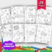 26 Alphabet Coloring Book Printable Coloring Pages Learning Alphabet ...