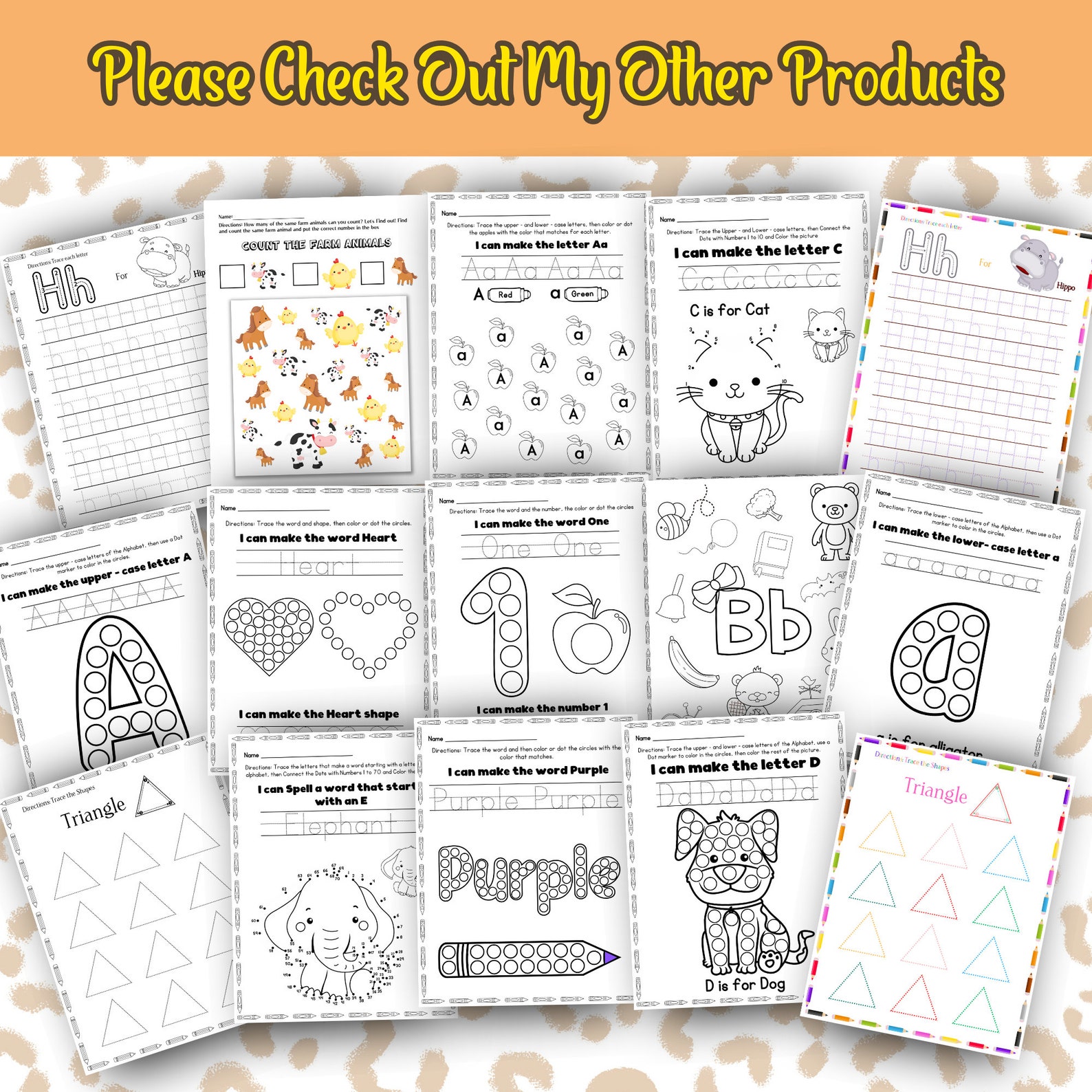 20 Safari Animal Activity Printable Safari Learning Pack Activity ...