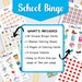 Back to School Bingo Printable, 50 Unique Bingo Cards School Printable ...