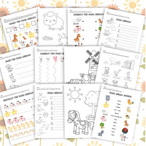 20 Farm Animal Activity Printable Farm Learning Pack Activity ...