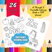 26 Alphabet Coloring Book Printable Coloring Pages - Etsy