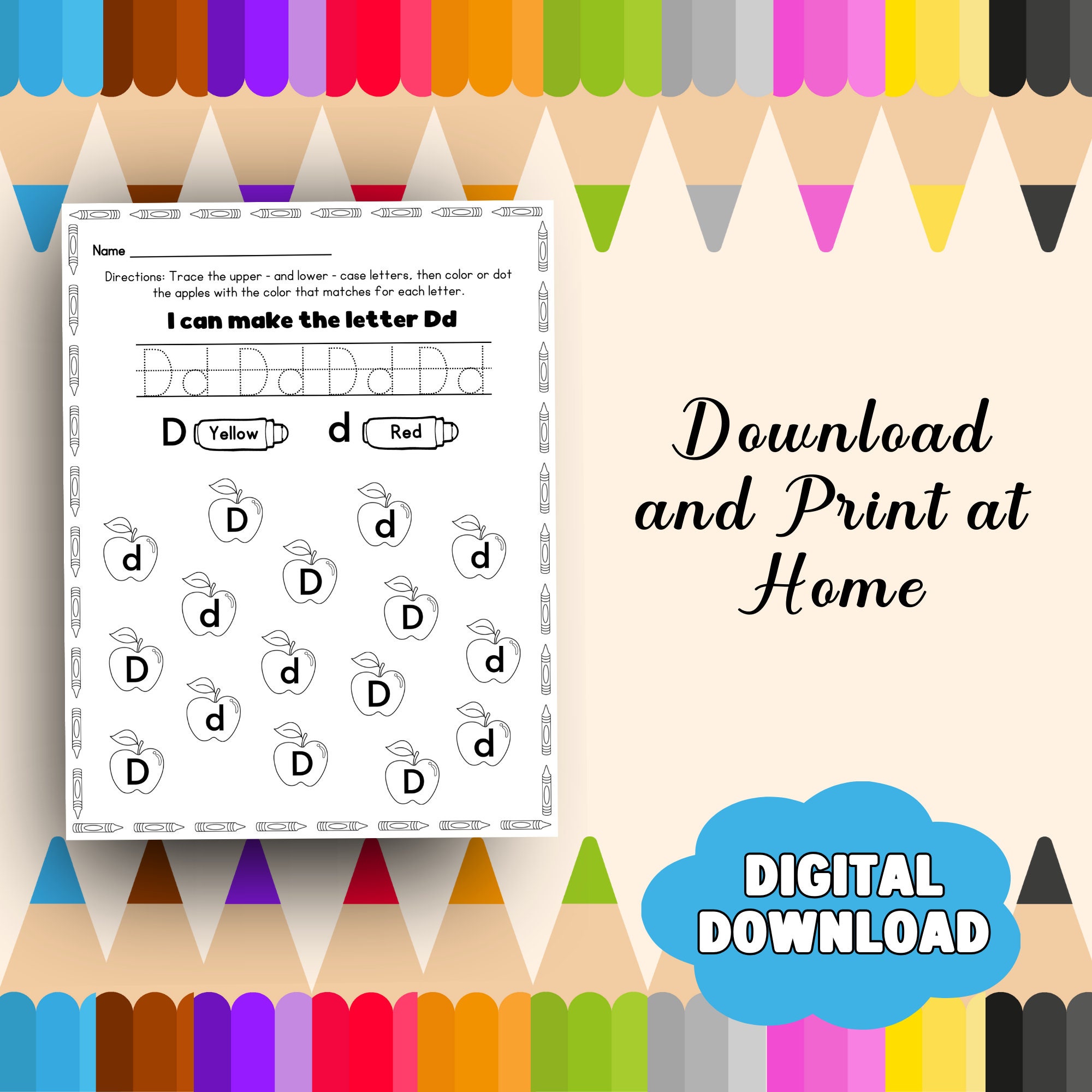 Do a Dot Alphabet Printable Trace Letters of the Alphabet Worksheets ...