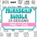 Friendship Svg Bundle, Friends Svg, Best Friends Svg, Friendship Svg ...