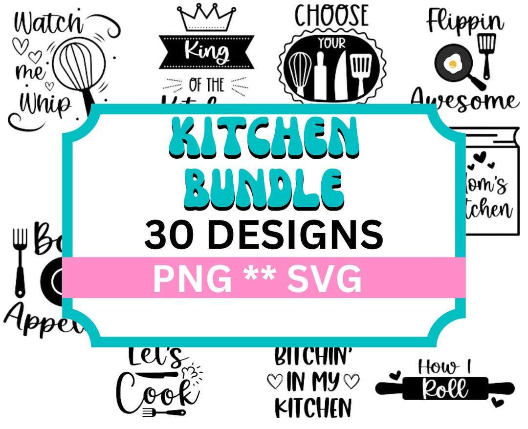 Kitchen Svg, Kitchen Svg Bundle, Potholder Svg, Kitchen Cut File, Chef ...