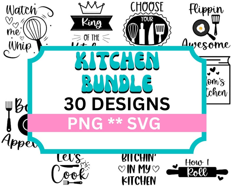 Kitchen Svg, Kitchen Svg Bundle, Potholder Svg, Kitchen Cut File, Chef ...