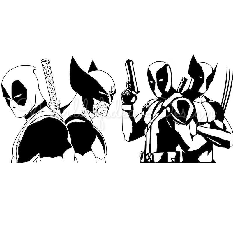 Deadpool Svg - Etsy