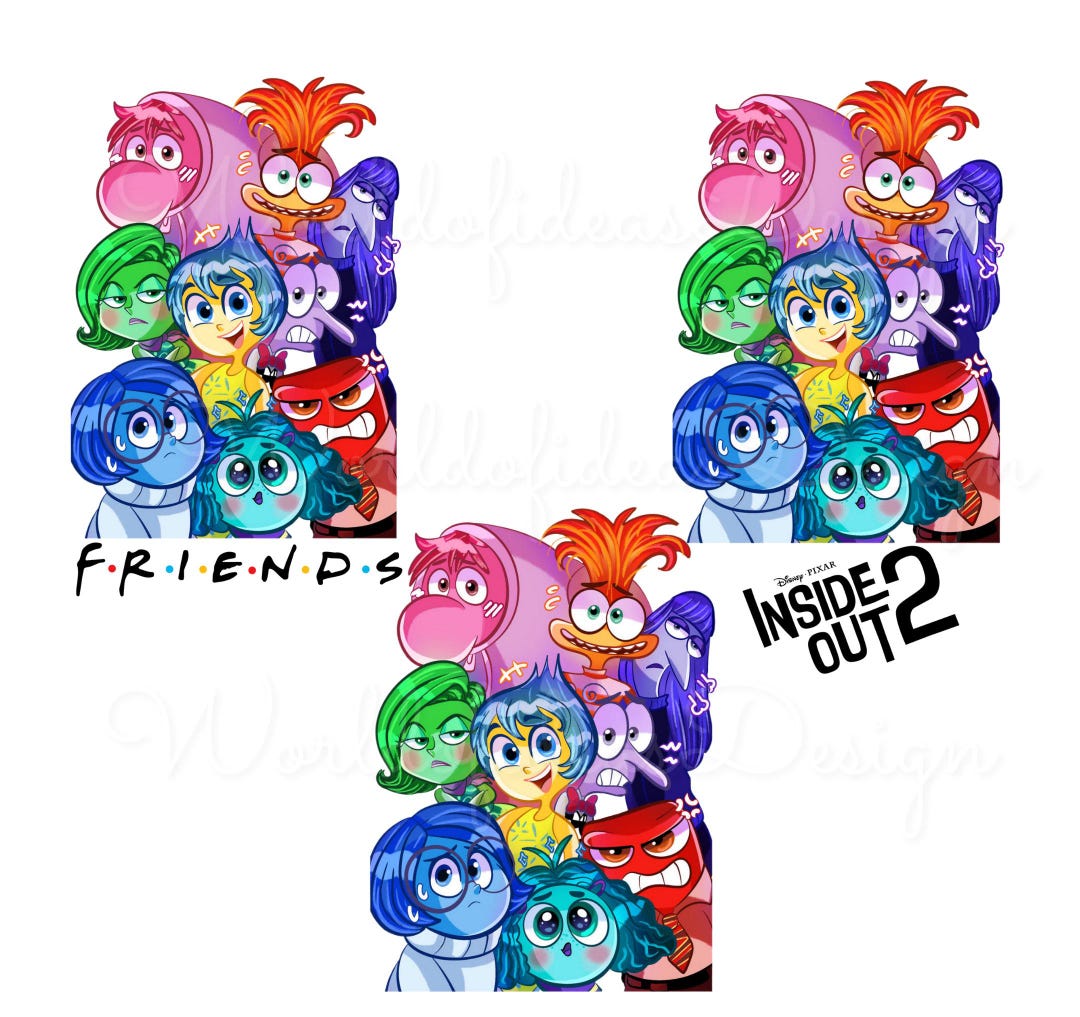 Inside Out 2 Friends Svg, Inside Out Svg, Inside Out Characters, It's ...