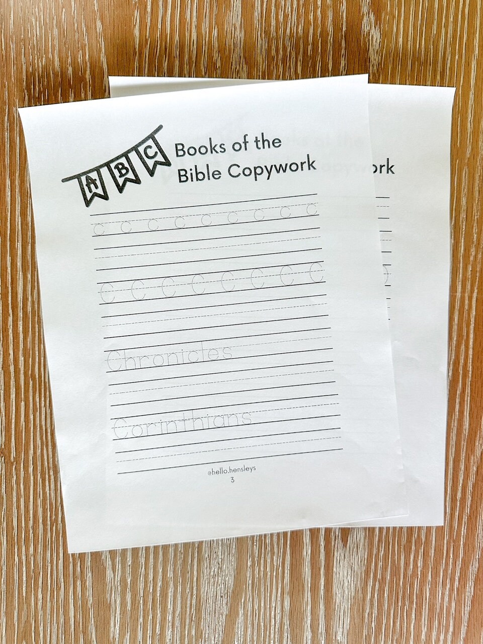 Books of the Bible Copywork - Etsy