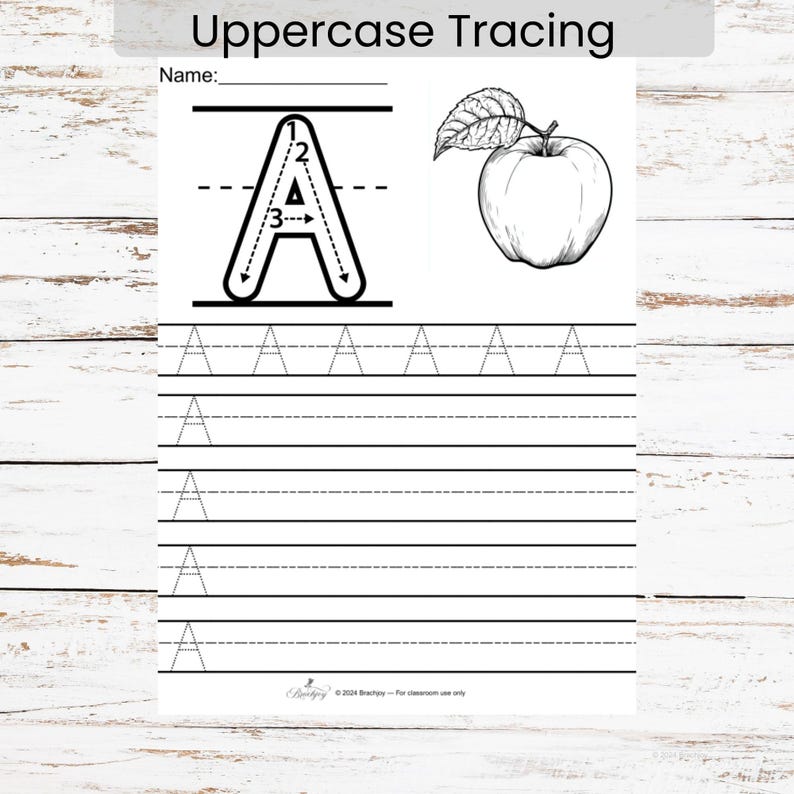 Uppercase Alphabet Tracing Worksheets | Printable Letter Practice for ...
