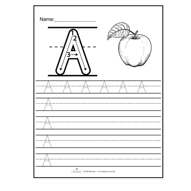 Uppercase Alphabet Tracing Worksheets | Printable Letter Practice for ...