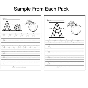 Alphabet Tracing Worksheets Bundle | Uppercase & Lowercase Letter ...