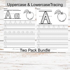 Alphabet Tracing Worksheets Bundle | Uppercase & Lowercase Letter ...