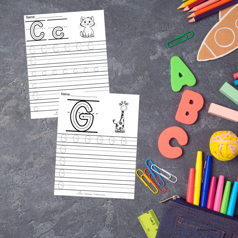 Alphabet Tracing Worksheets Bundle | Uppercase & Lowercase Letter ...