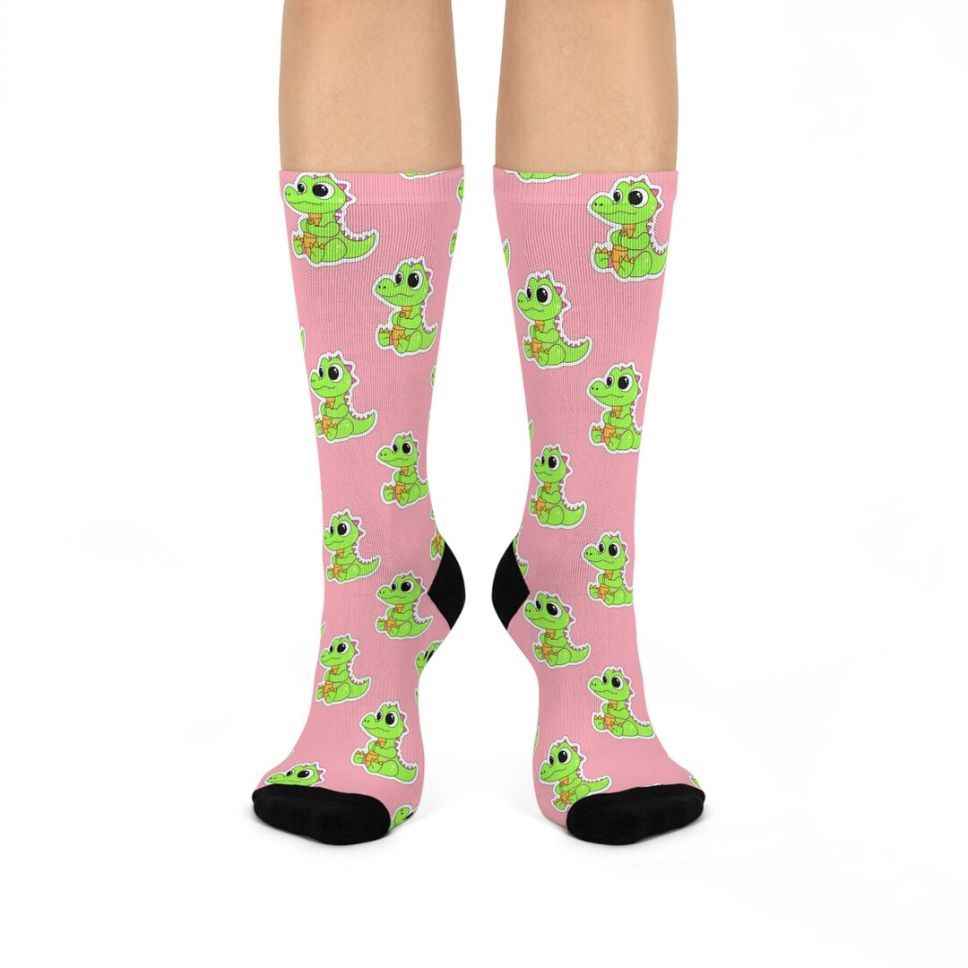 Pink Alligator Socks - Etsy