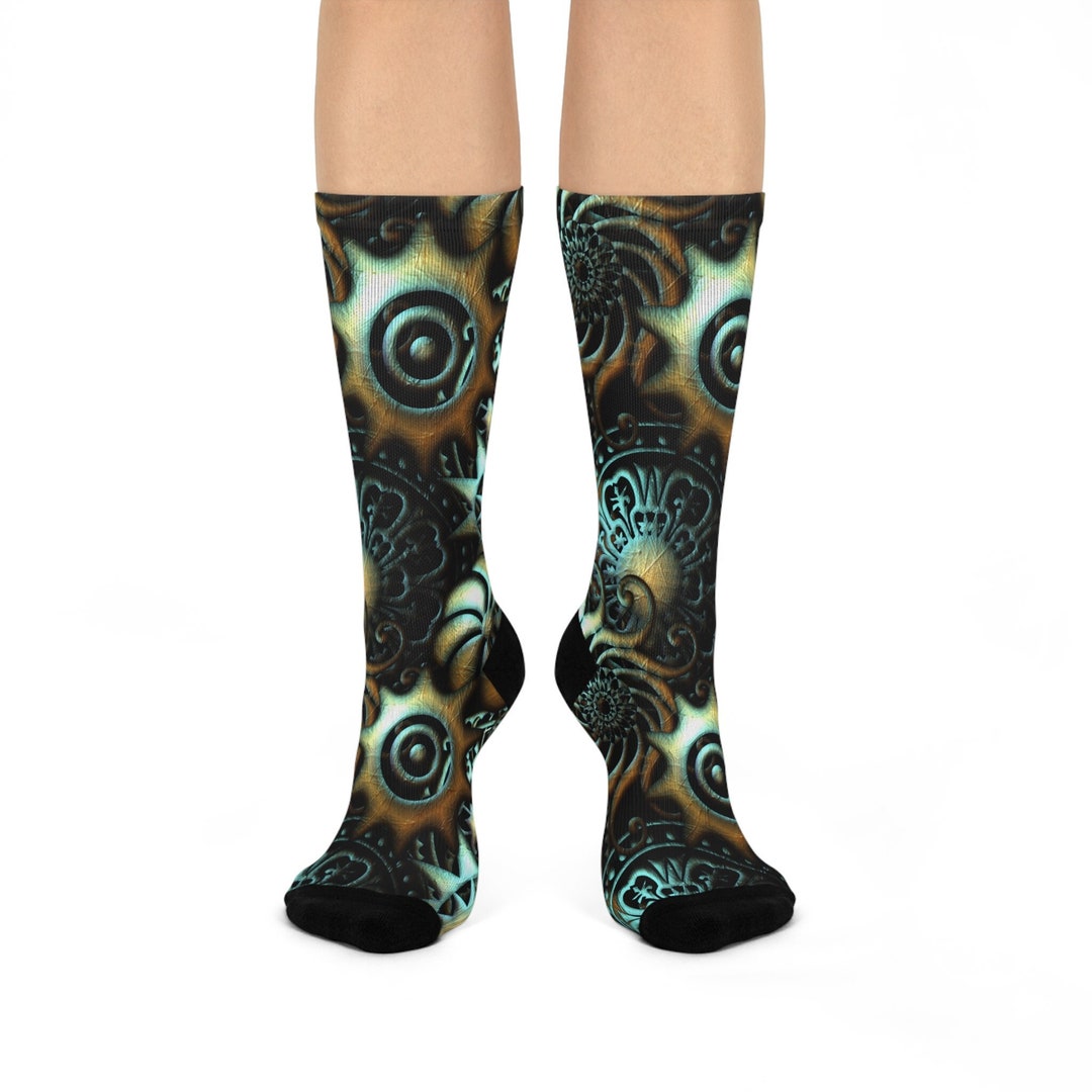 Medieval Themed Cushioned Crew Socks, Medieval Socks - Etsy