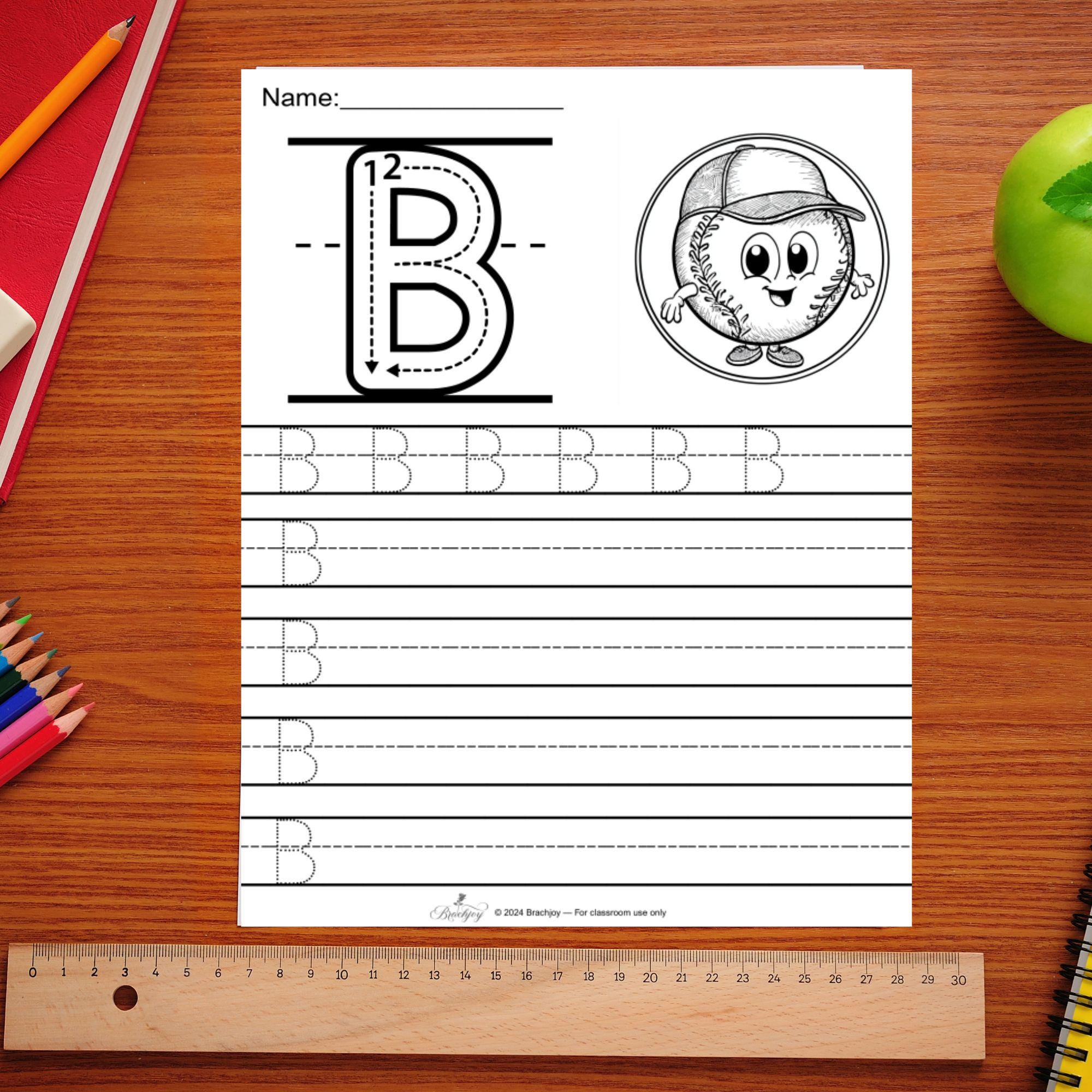 Uppercase Alphabet Tracing Worksheets | Printable Letter Practice for ...
