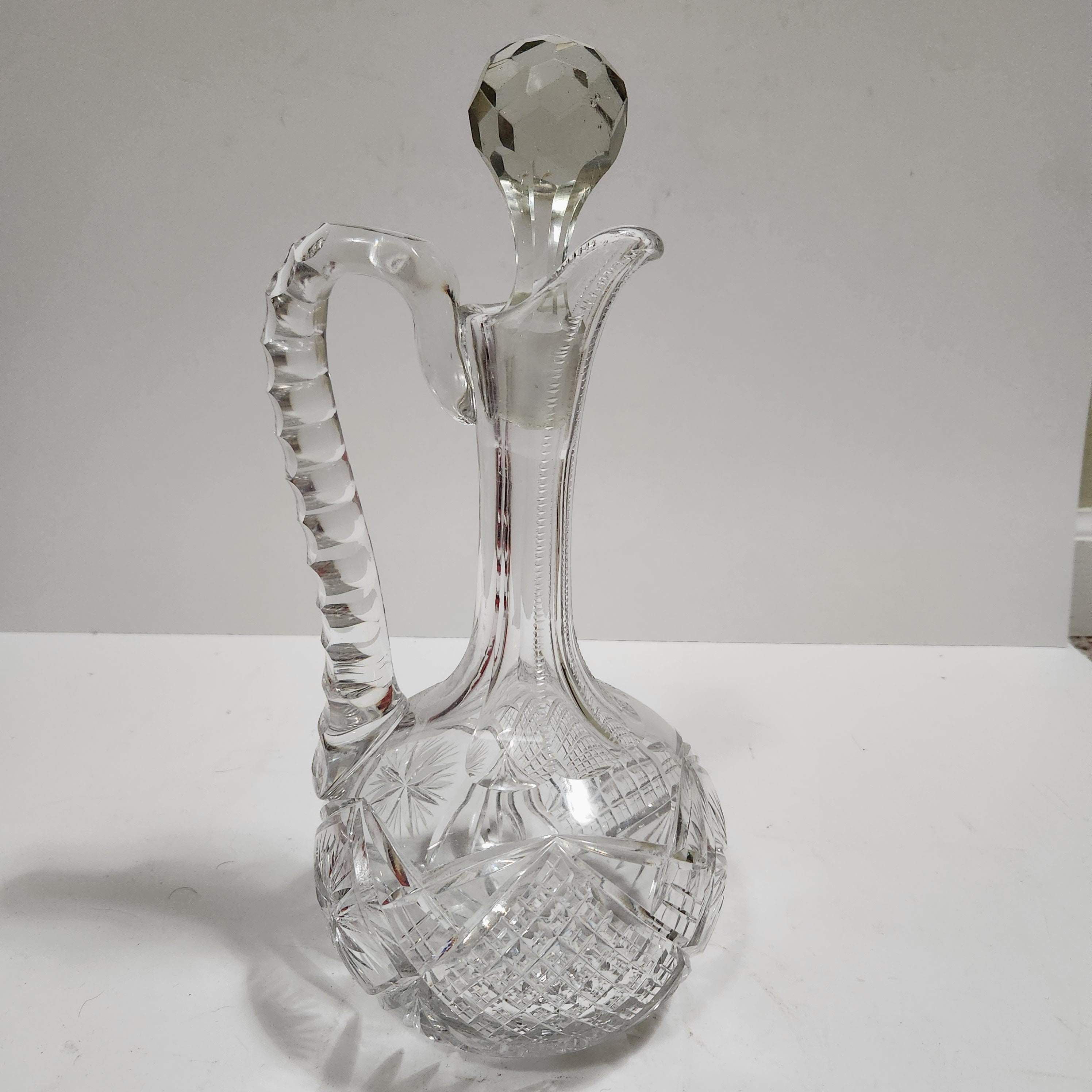 Antique Cut Glass Decanter - Etsy