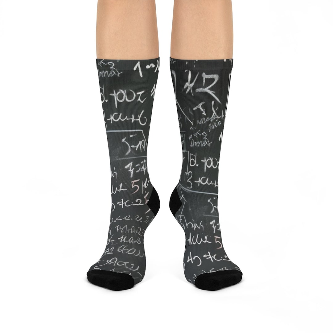 Math Socks, Mathematics Socks, Brain Socks - Etsy