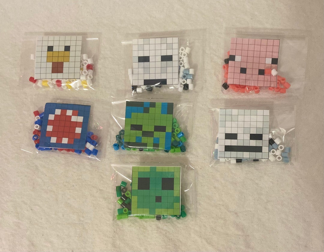 7 Pack Minecraft Melty Bead Kits - Etsy