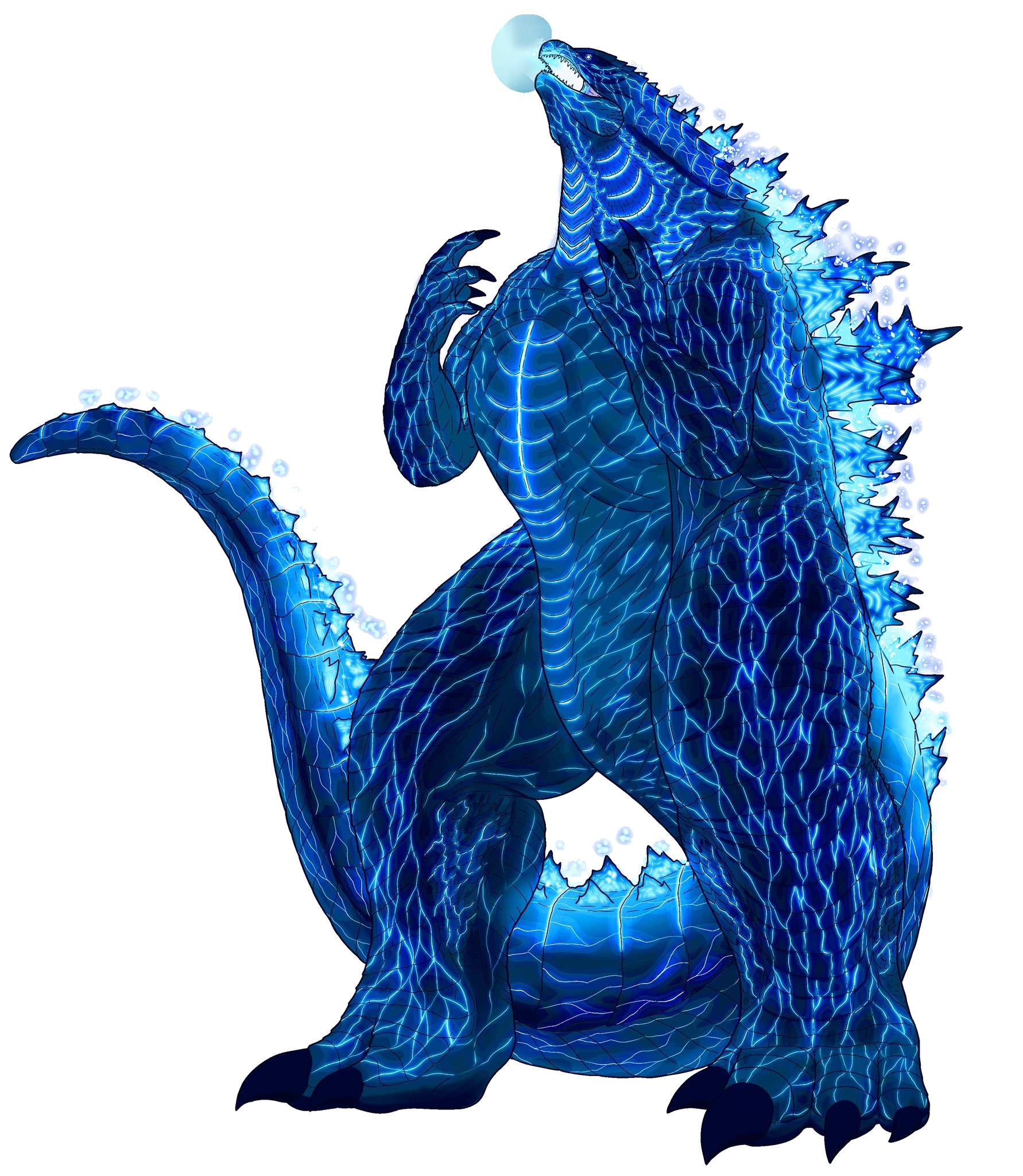 Supercharged Godzilla Sticker (matte/holographic and Large/small ...