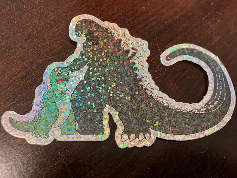 Godzilla and Little Godzilla Aka Junior Vinyl/matte and Holographic ...