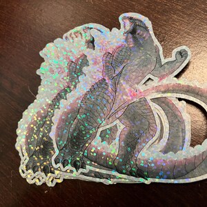 Evolved Godzilla Sticker holographic/vinyl, Large and Small Options - Etsy