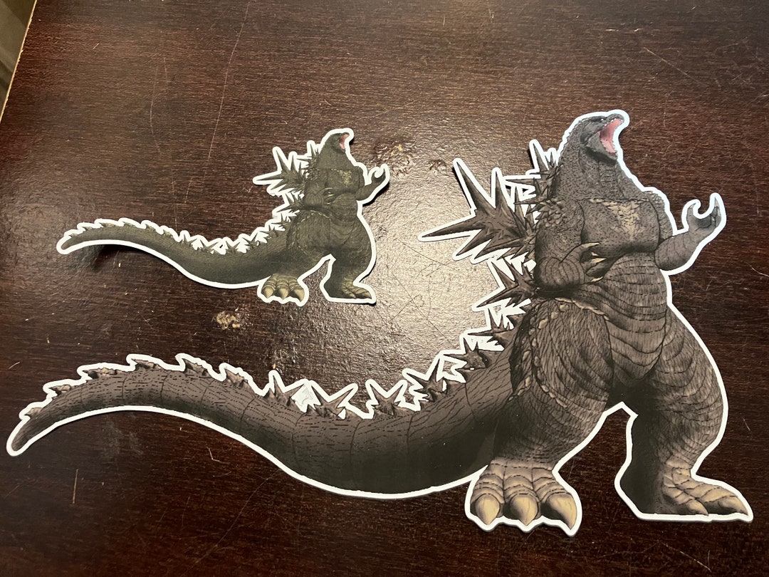 Godzilla Minus One Matte Sticker small and Oversized Options - Etsy