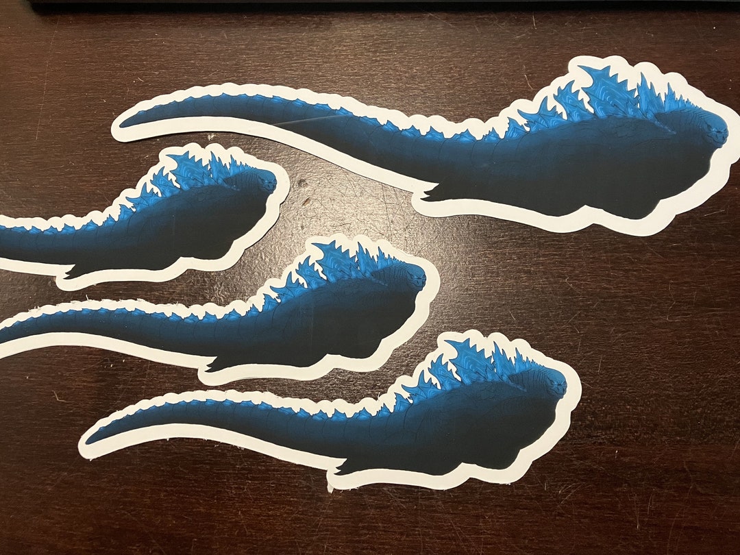 Swimming Godzilla Vinyl Sticker - Etsy
