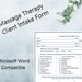 Chiropractic Consent Form Template Digital Download Microsoft Word ...