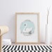 Swan Art Print, Vintage Swan Wall Art, Light Blue Nursery Decor, Blue ...