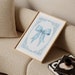 Blue Coquette Bow Printable, Vintage Girly Wall Art, Preppy Aesthetic ...