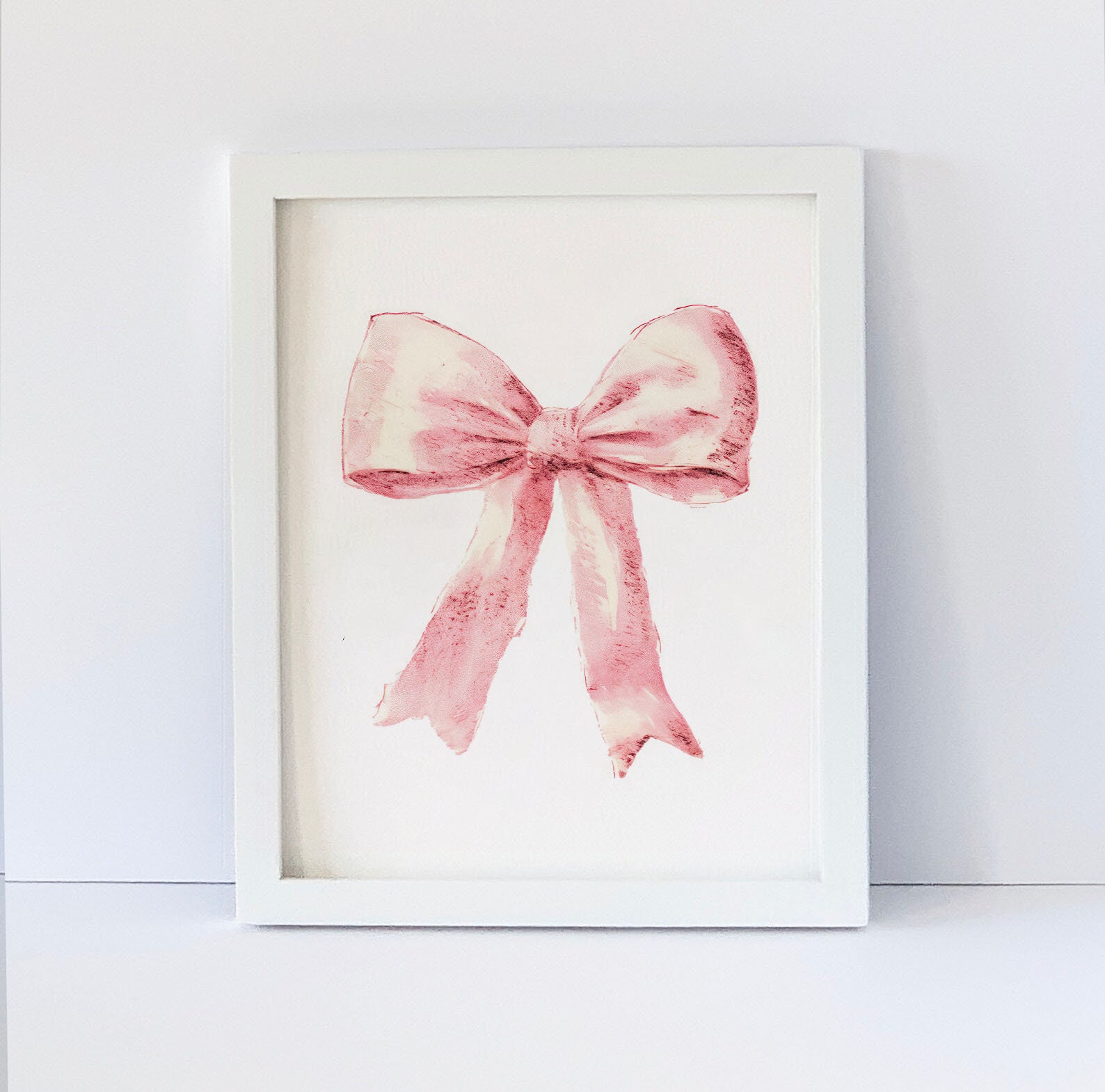 Preppy Bow Art Print, Giclee Fine Art Print, Girly Room Decor, Retro Cowgirl Aesthetic Print ...
