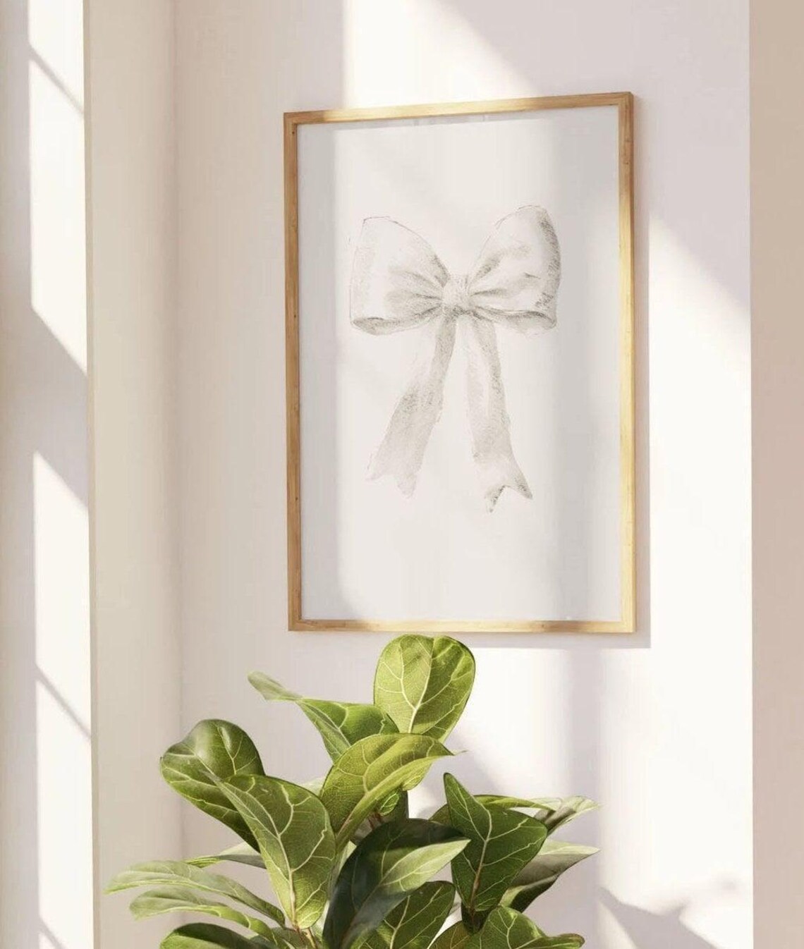 White Bow Print Preppy Art Bow Painting Preppy Dorm Prints Aesthetic ...