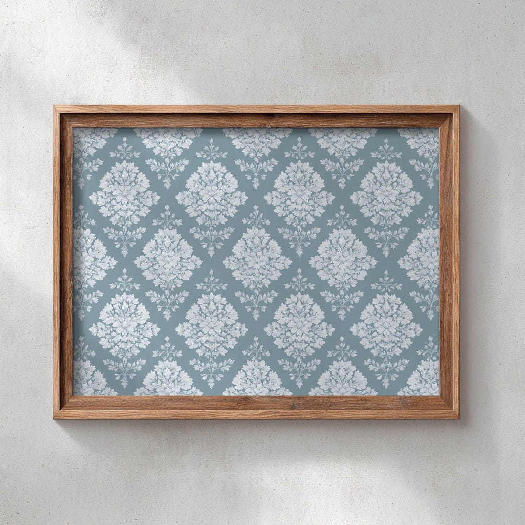 Classic Damask Pattern Poster Print - Vintage Elegant Decor, Farmhouse ...