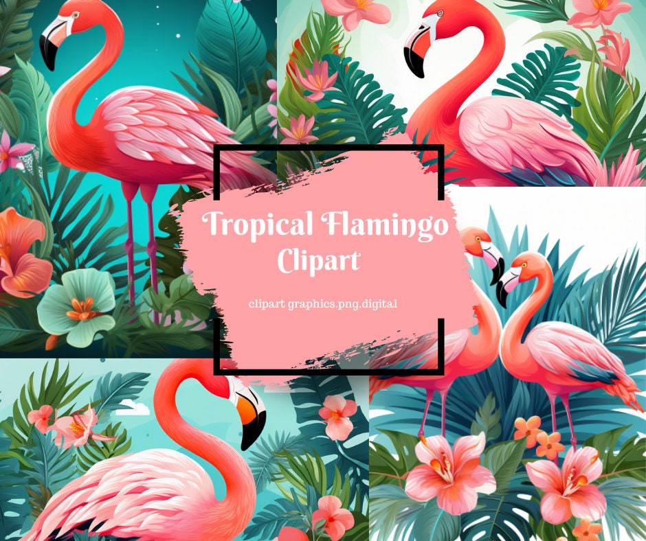 Flamingo Paradise: Instant Download for Crafts, Design, and Printables ...